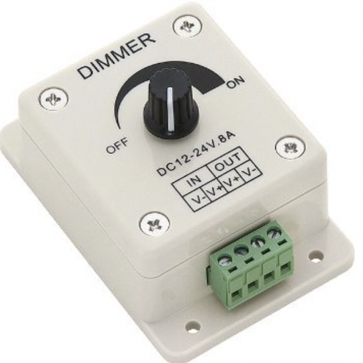 LED lentes dimmeris 96W 12V 8A - Furlat.lv